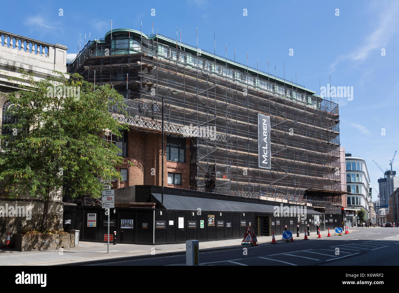 Bracken House under construction, The City, London, UK Stock Photo - Alamy