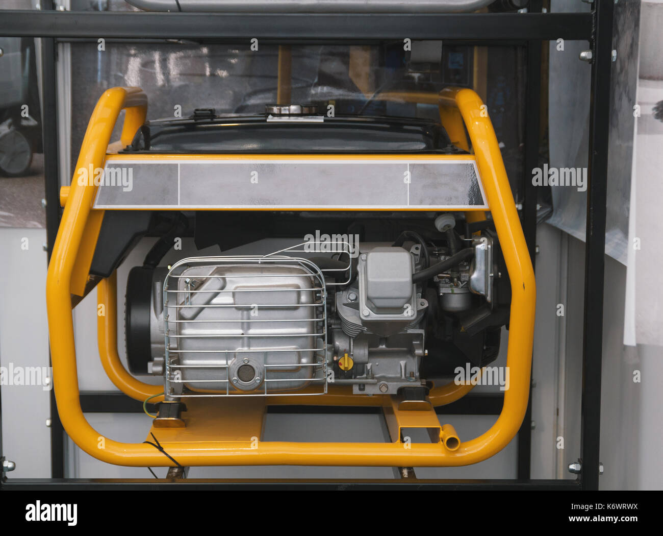 Gasoline Portable Generator close up Stock Photo - Alamy