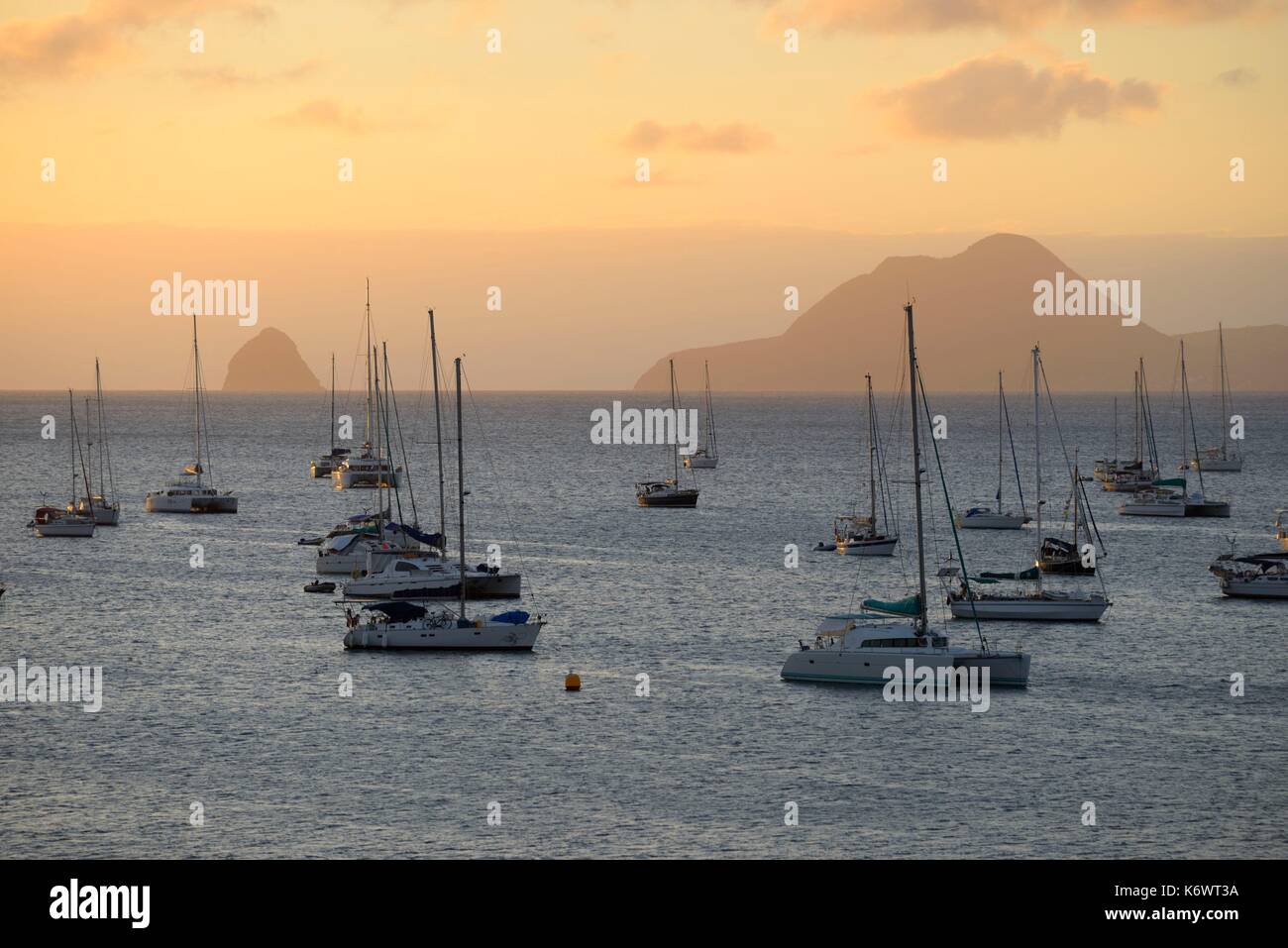 France, Martinique (French West Indies), Sainte Anne, Bay of Sainte ...