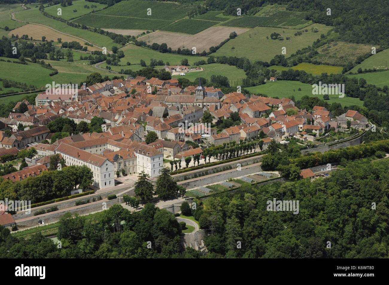 France, Cote d'Or, Flavigny sur Ozerain, labeled The Most Beautiful ...