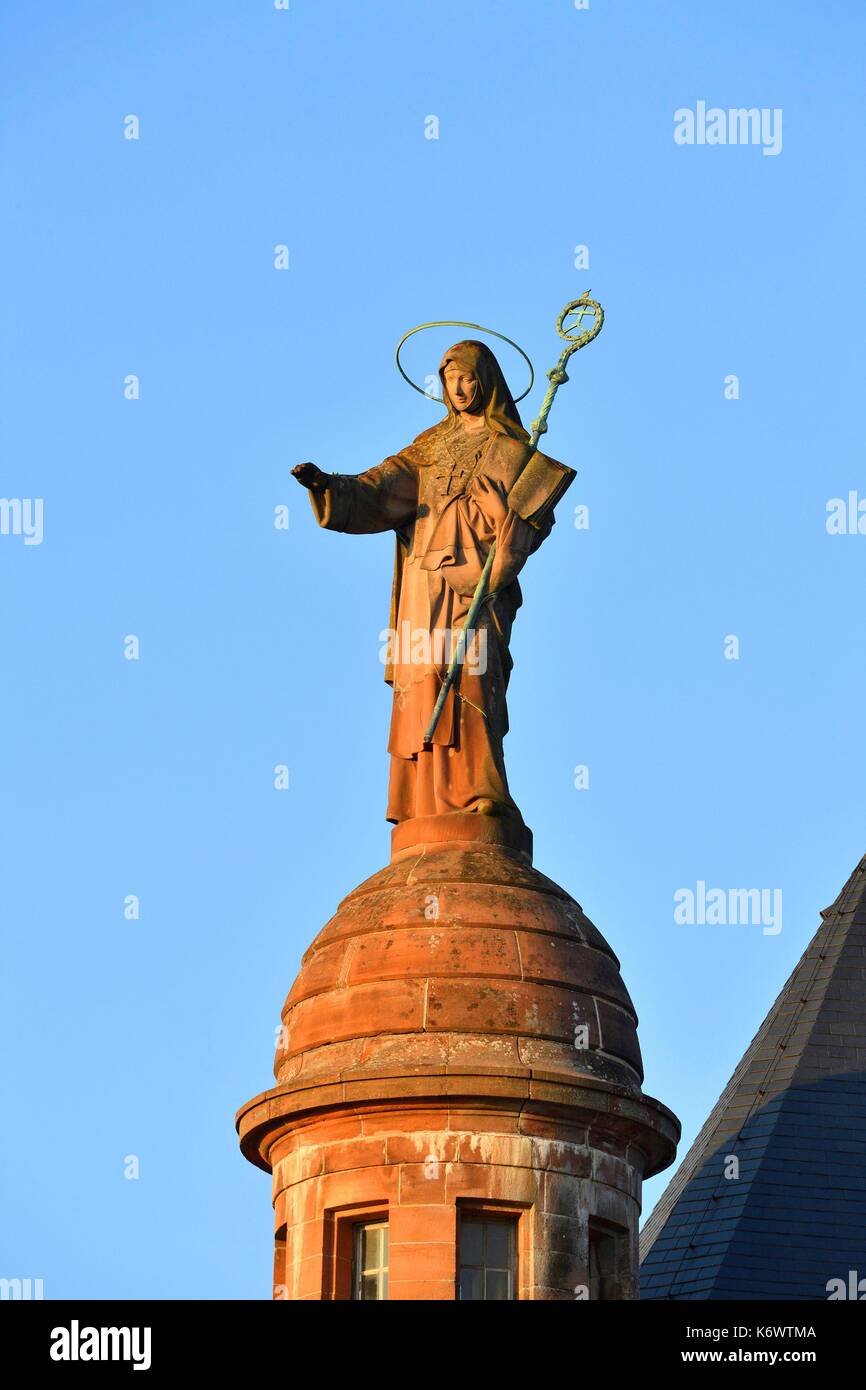 France, Bas Rhin, Mont Sainte Odile, Sainte Odile convent, st Odile ...