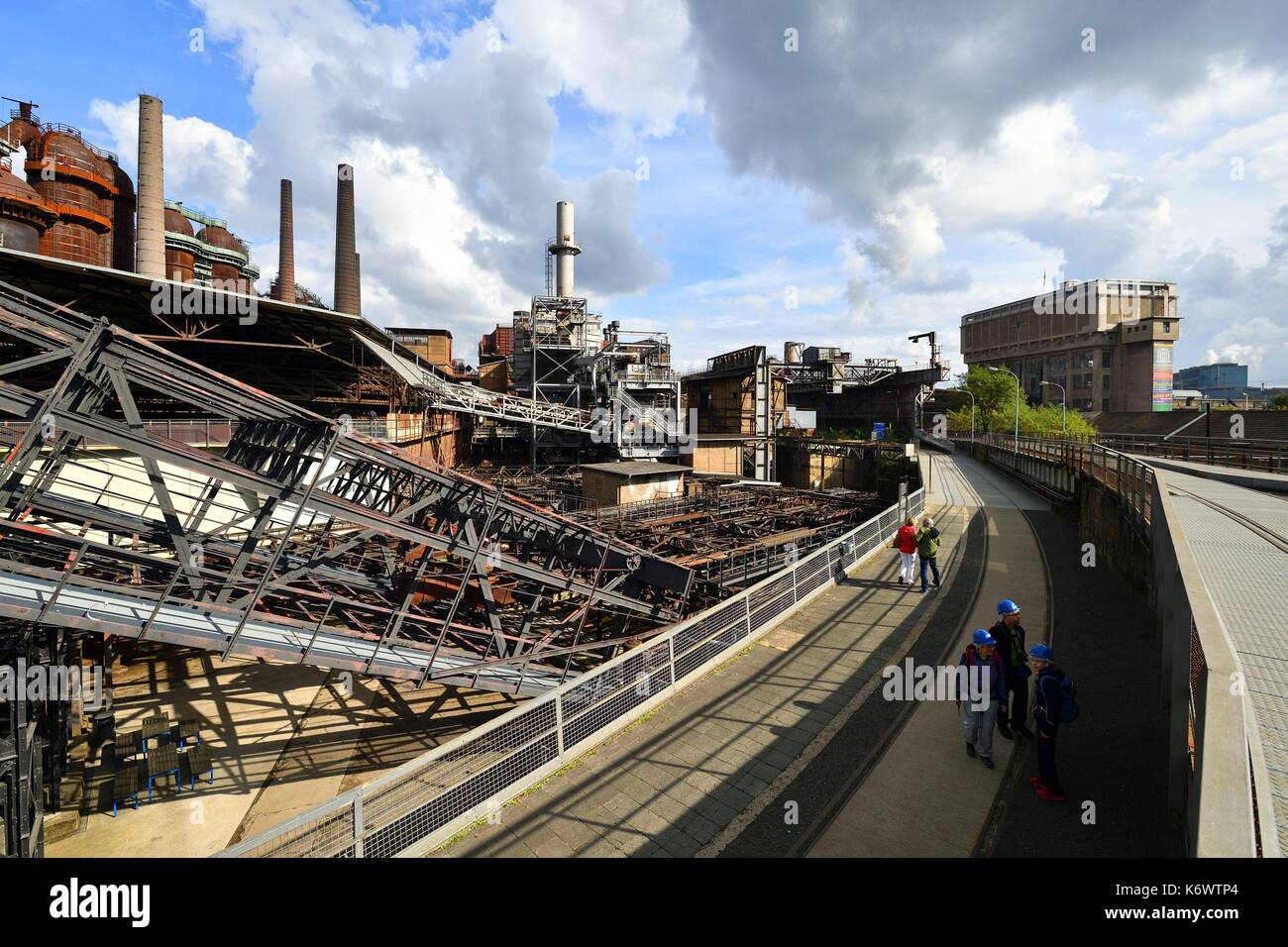 Germany, Saarland, Volklingen, Volklinger Hutte Steelworks and Museum ...