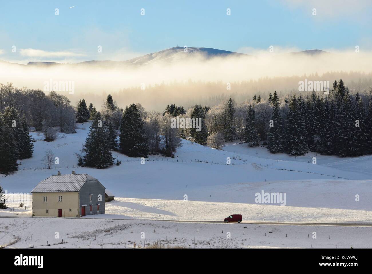 France, Jura, Mijoux Stock Photo - Alamy