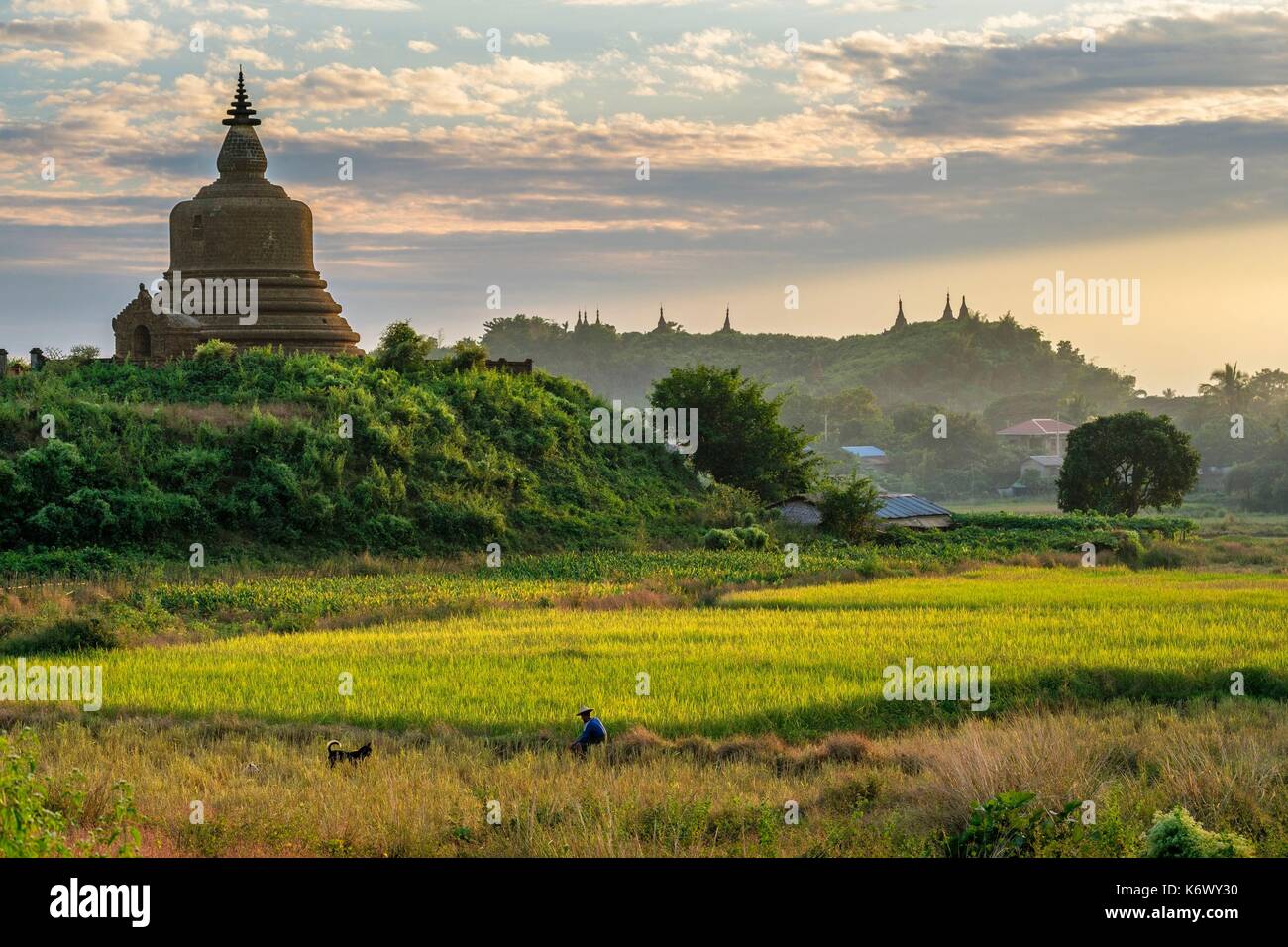 Myanmar (Burma), Rakhine state (or Arakan state), archeological site of ...
