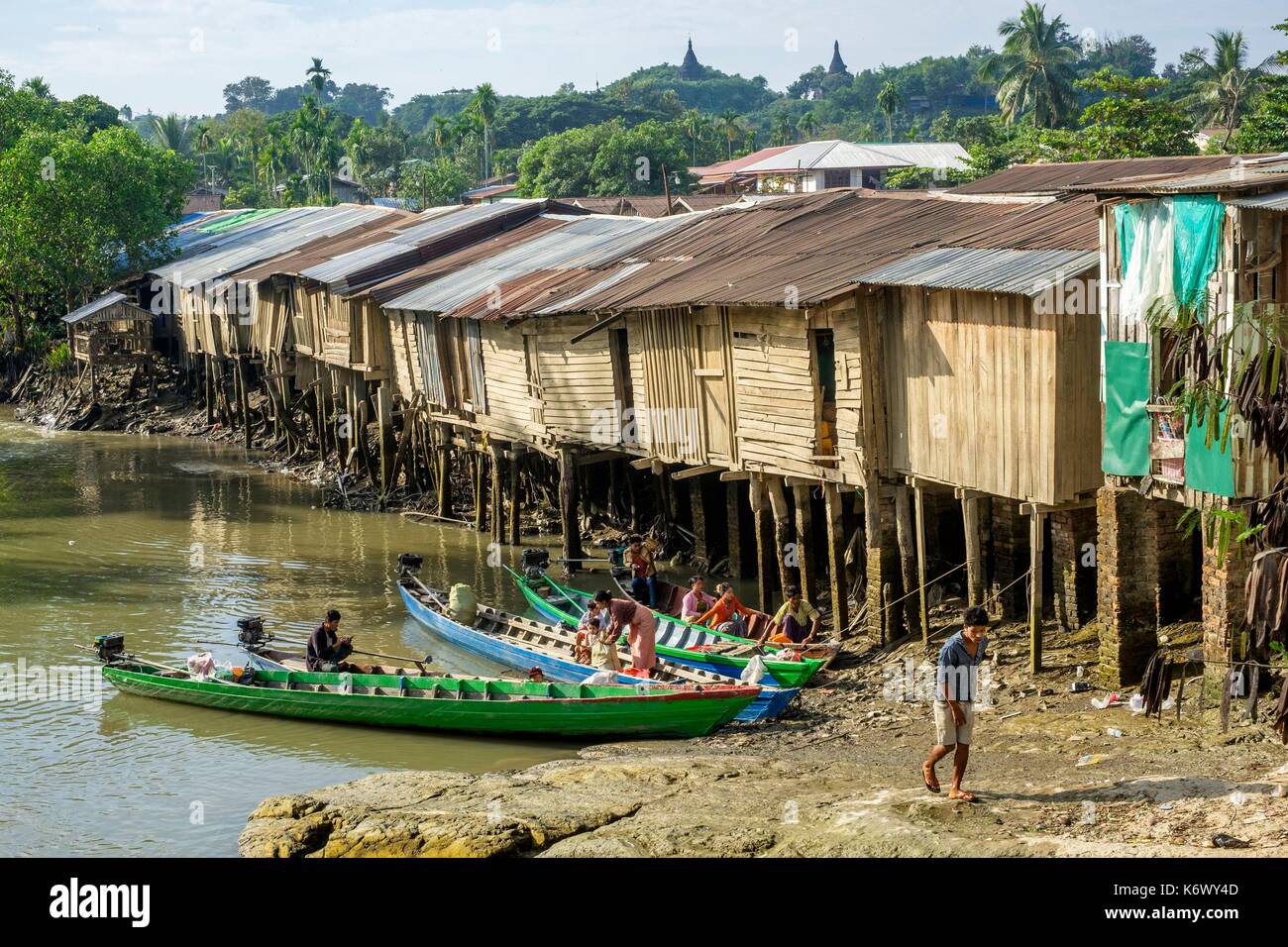 Myanmar (Burma), Rakhine state (or Arakan state), archeological site of ...