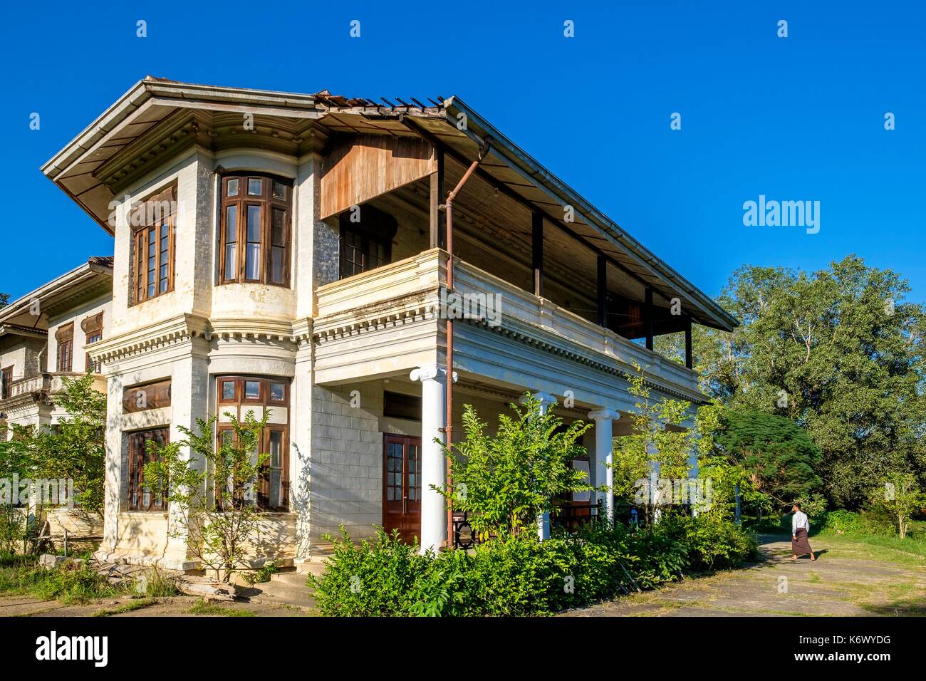Myanmar (Burma), Shan state, Hsipaw, Shan palace built in 1924 Stock ...