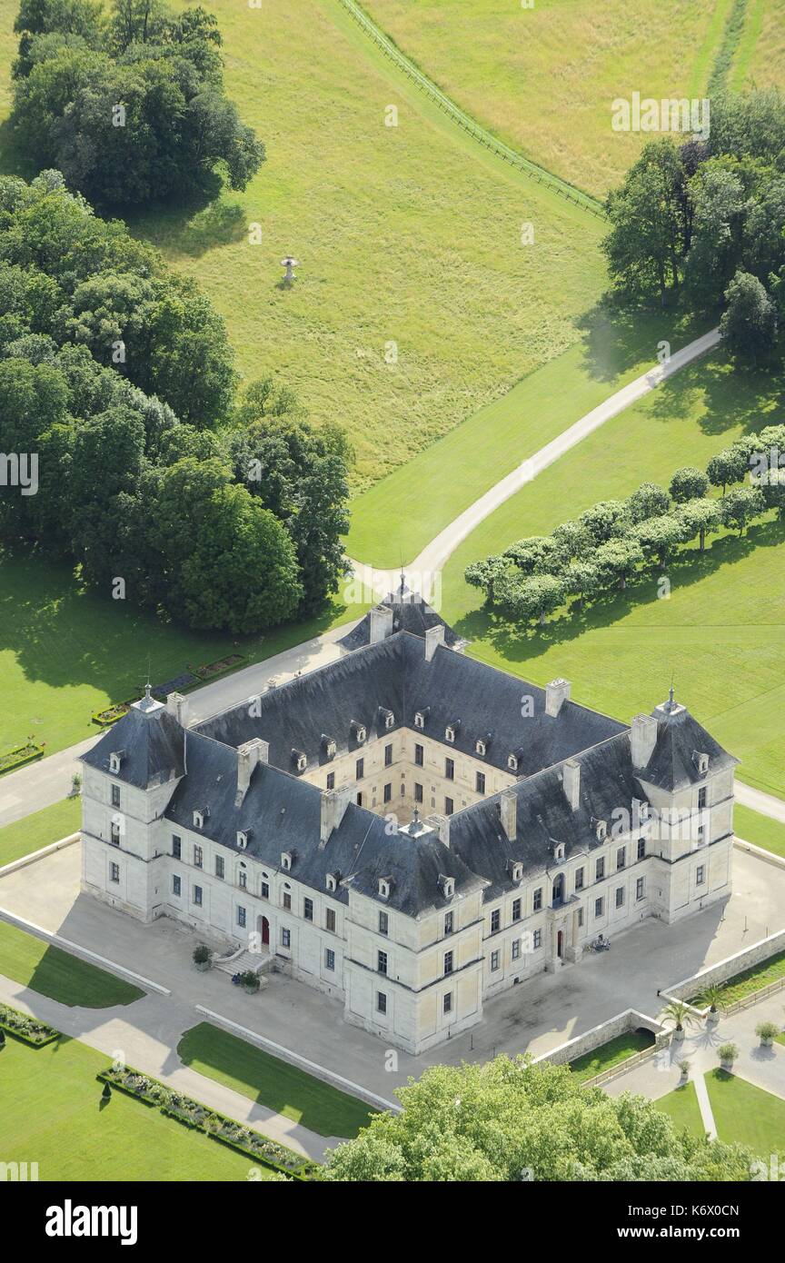 France, Yonne, the castle of Ancy le Franc and its park designed by ...