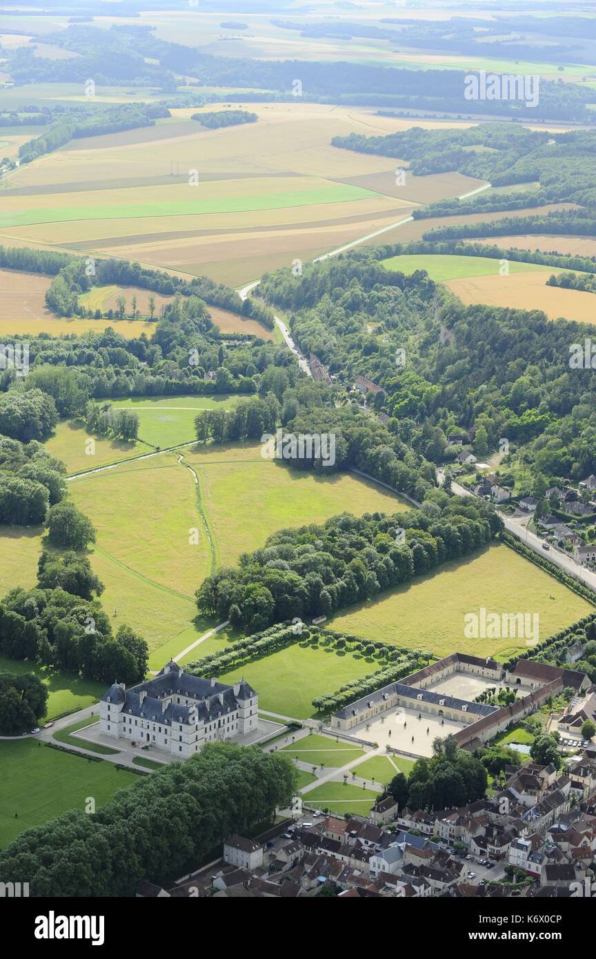 France, Yonne, the castle of Ancy le Franc and its park designed by ...