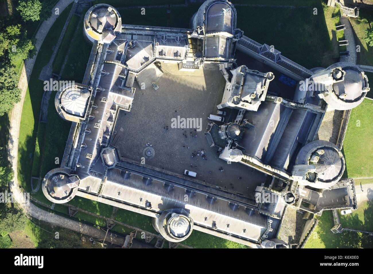 Pierrefonds castle aerial view hi-res stock photography and images - Alamy