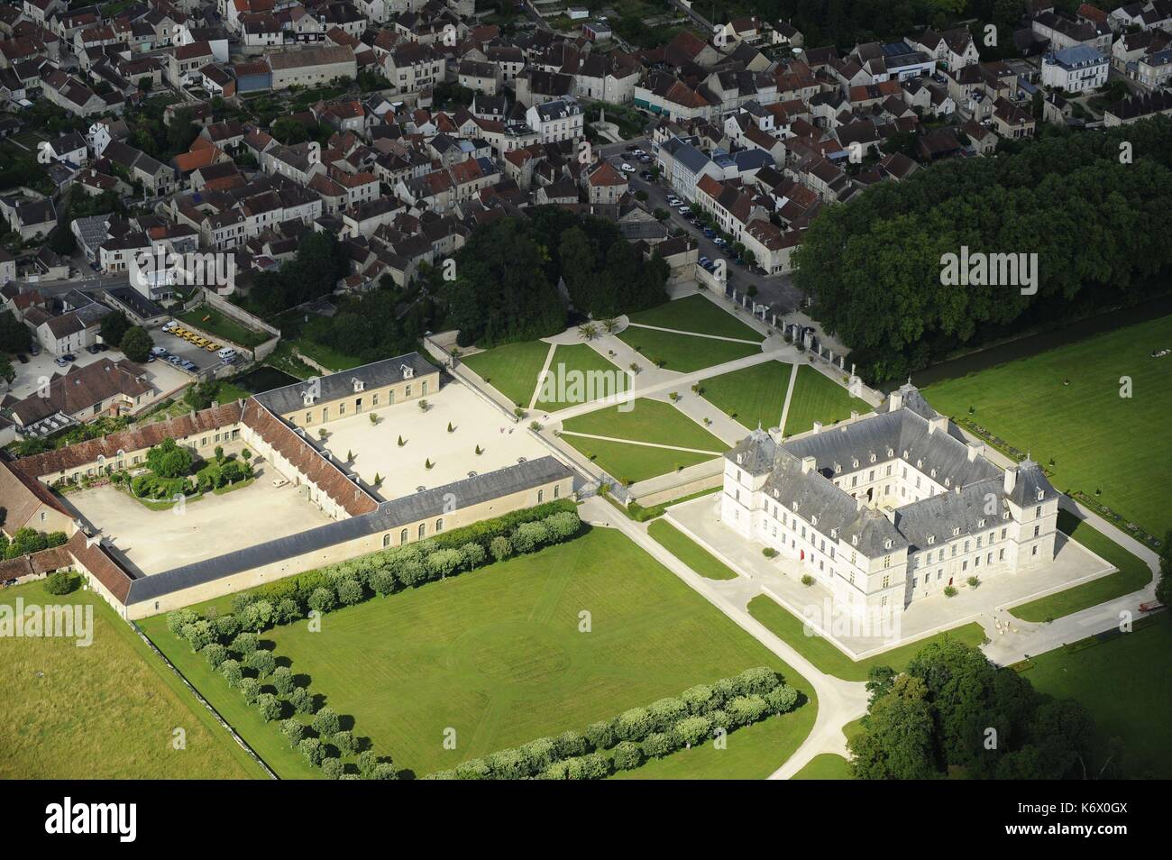 France, Yonne, the castle of Ancy le Franc and its park designed by ...