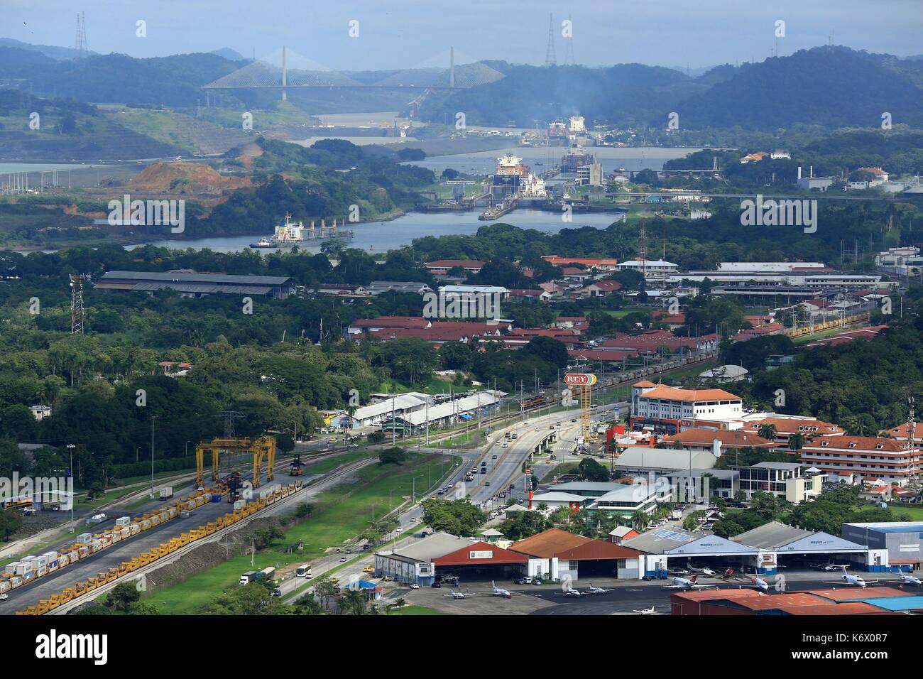 Panama, Panama City, Balboa District, Balboa Harbor Stock Photo - Alamy
