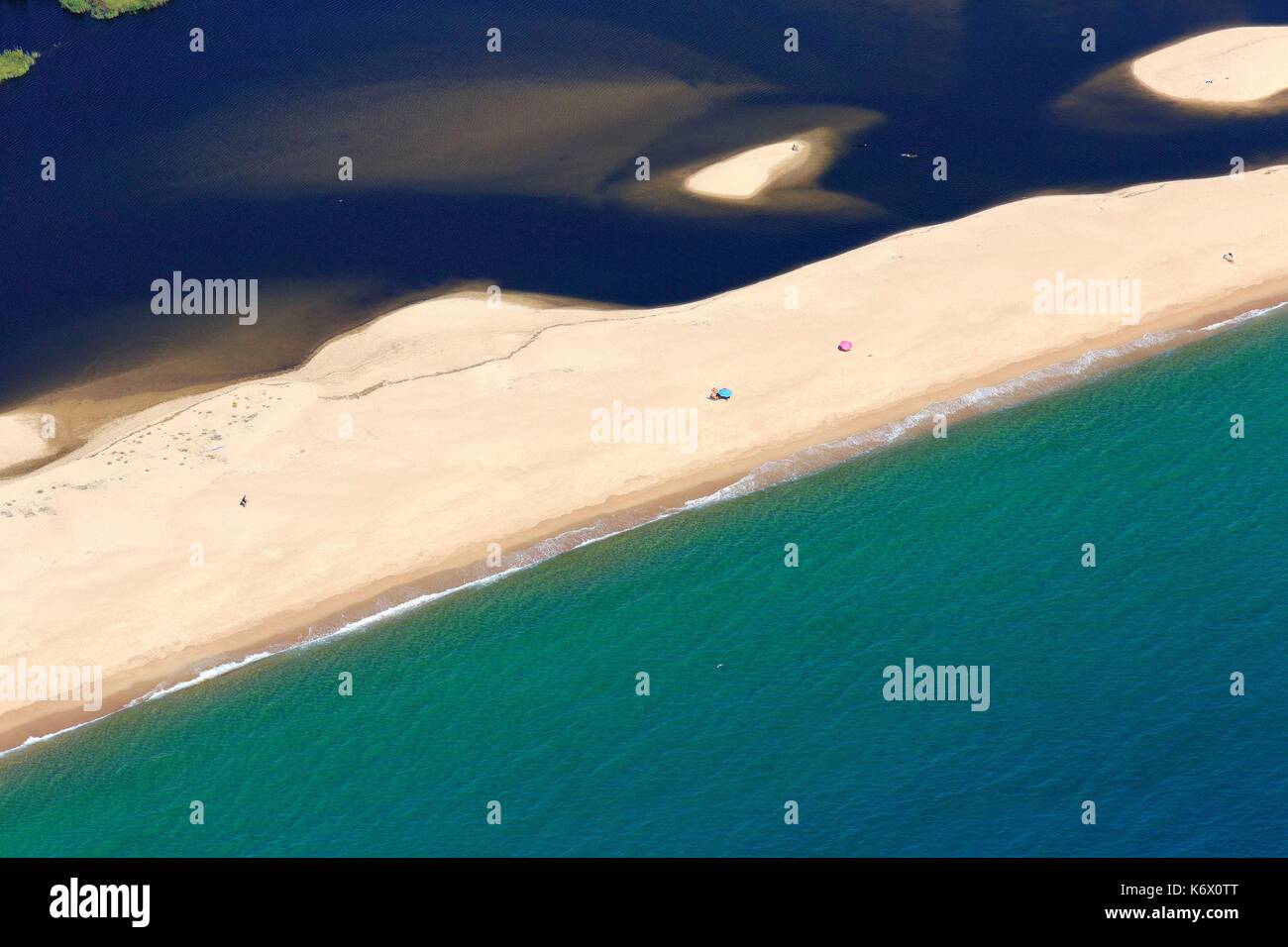 France, Corse du Sud, Gulf of Ajaccio, Ajaccio, beach of Ricanto ...