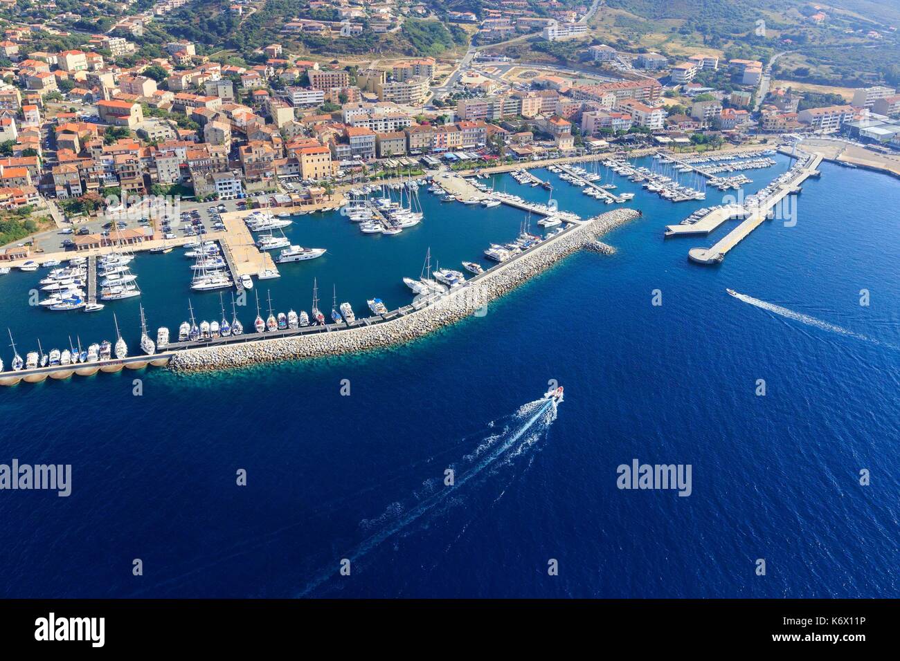 France, Corse du Sud, Propriano, marina (aerial view Stock Photo - Alamy