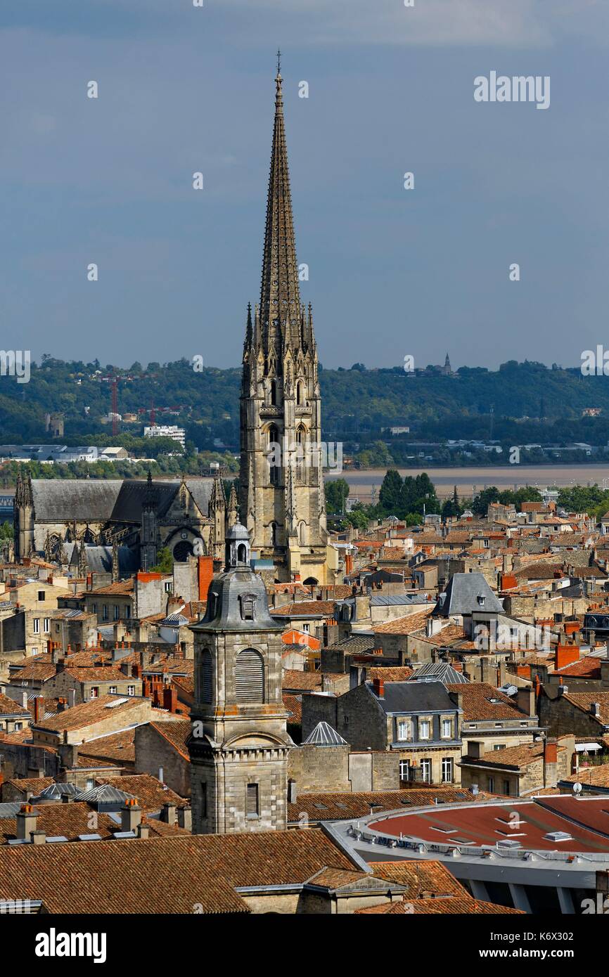 France, Gironde, Bordeaux, area listed as World Heritage by UNESCO ...