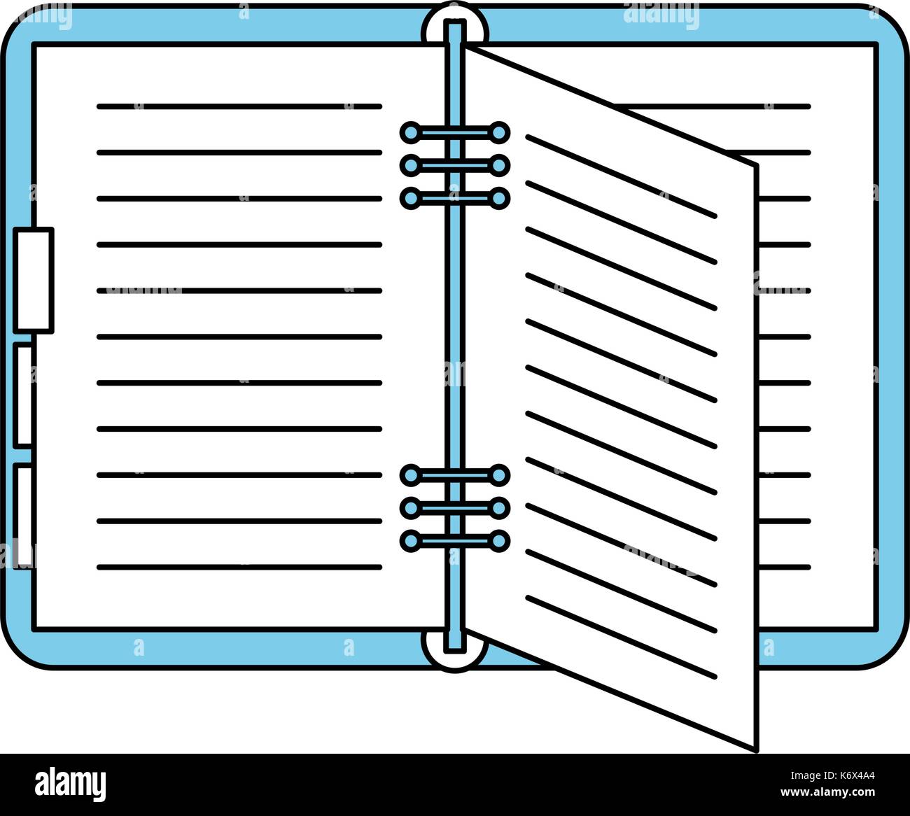 Blue notebook textbook copy Stock Vector Images - Alamy