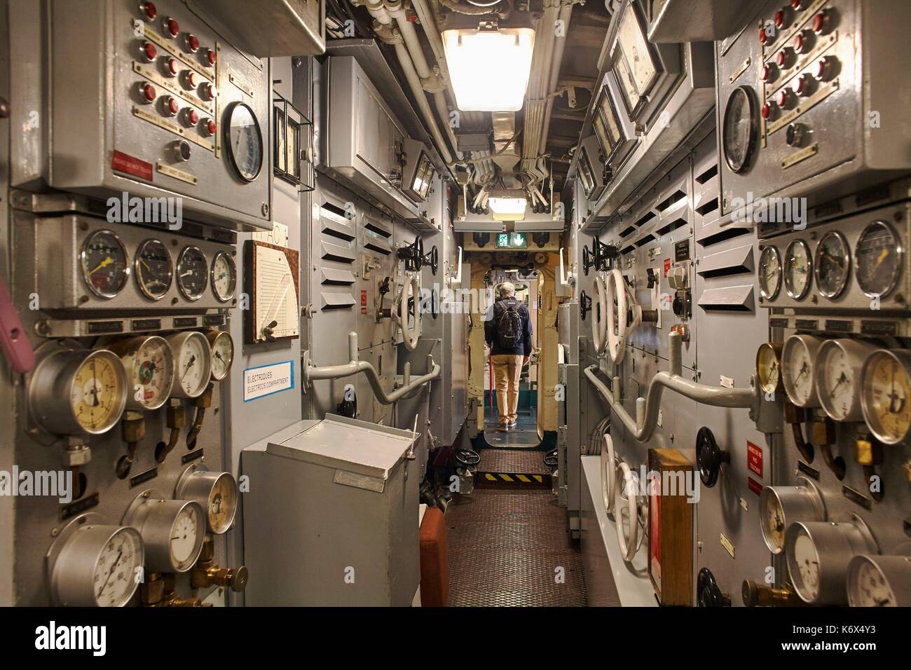 France, Morbihan, Lorient, Submarine Base of Keroman, Submarine Flore S ...
