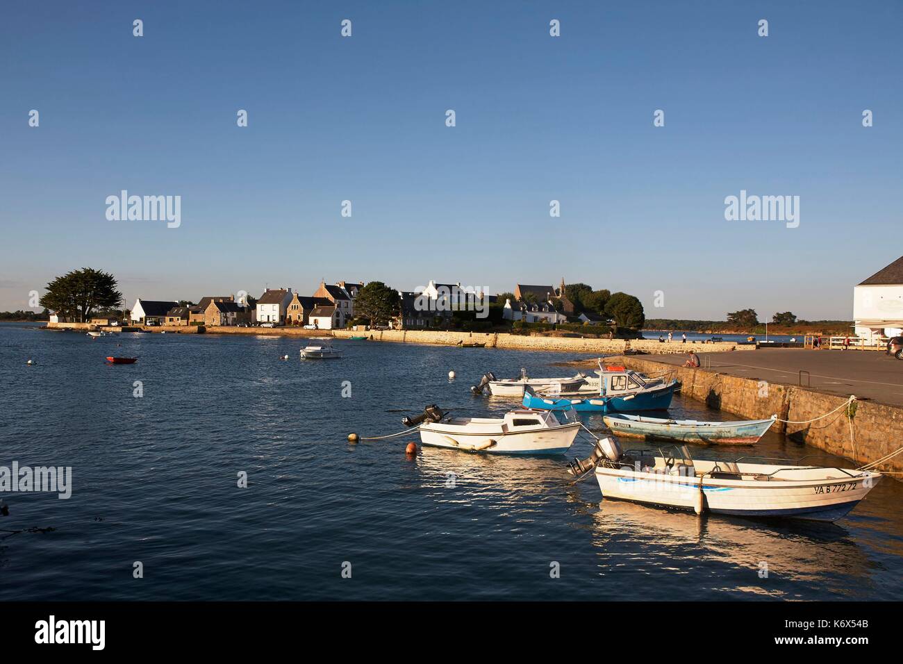 France Morbihan Belz Etel River Saint Cado Island Stock Photo Alamy