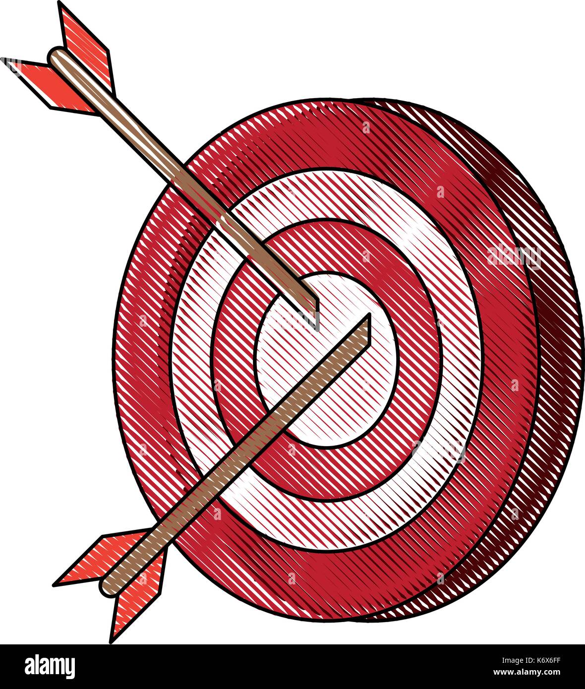 darts on bullseye icon image Stock Vector Image & Art - Alamy