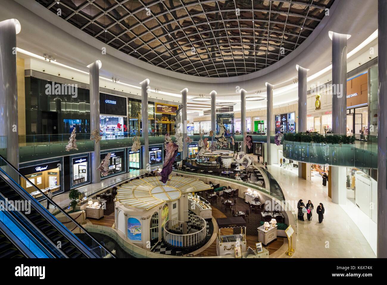 United Arab Emirates, Abu Dhabi, Yas Island, Yas Mall, interior, opened ...