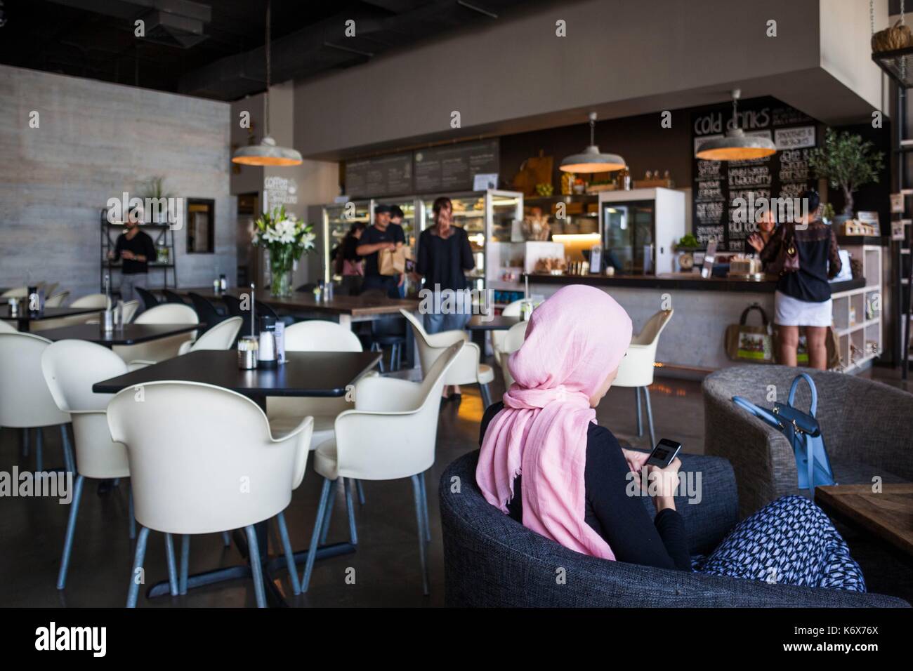 United Arab Emirates, Dubai, Al Quoz, hip arts area, interior of arts ...