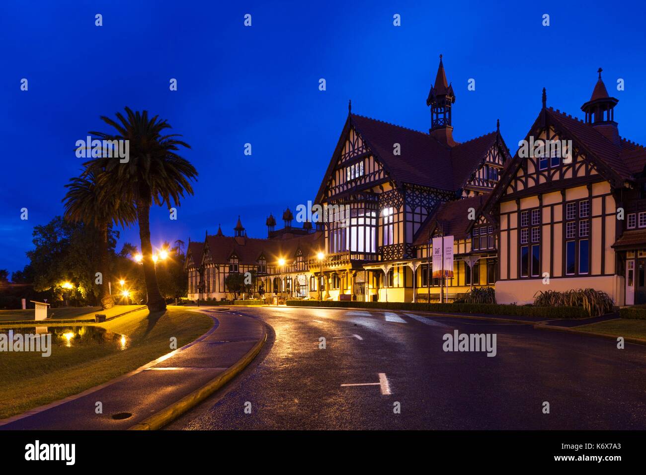 New Zealand, North Island, Rotorua, Rotorua Museum, museum in former ...