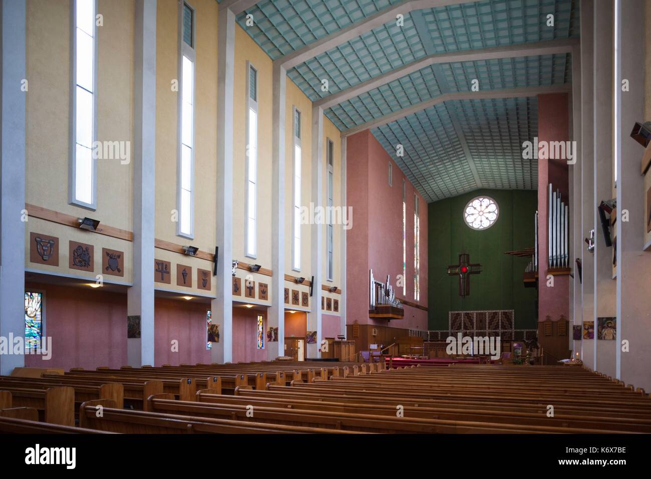 New Zealand, North Island, Hawkes Bay, Napier, Waiapu Cathedral ...