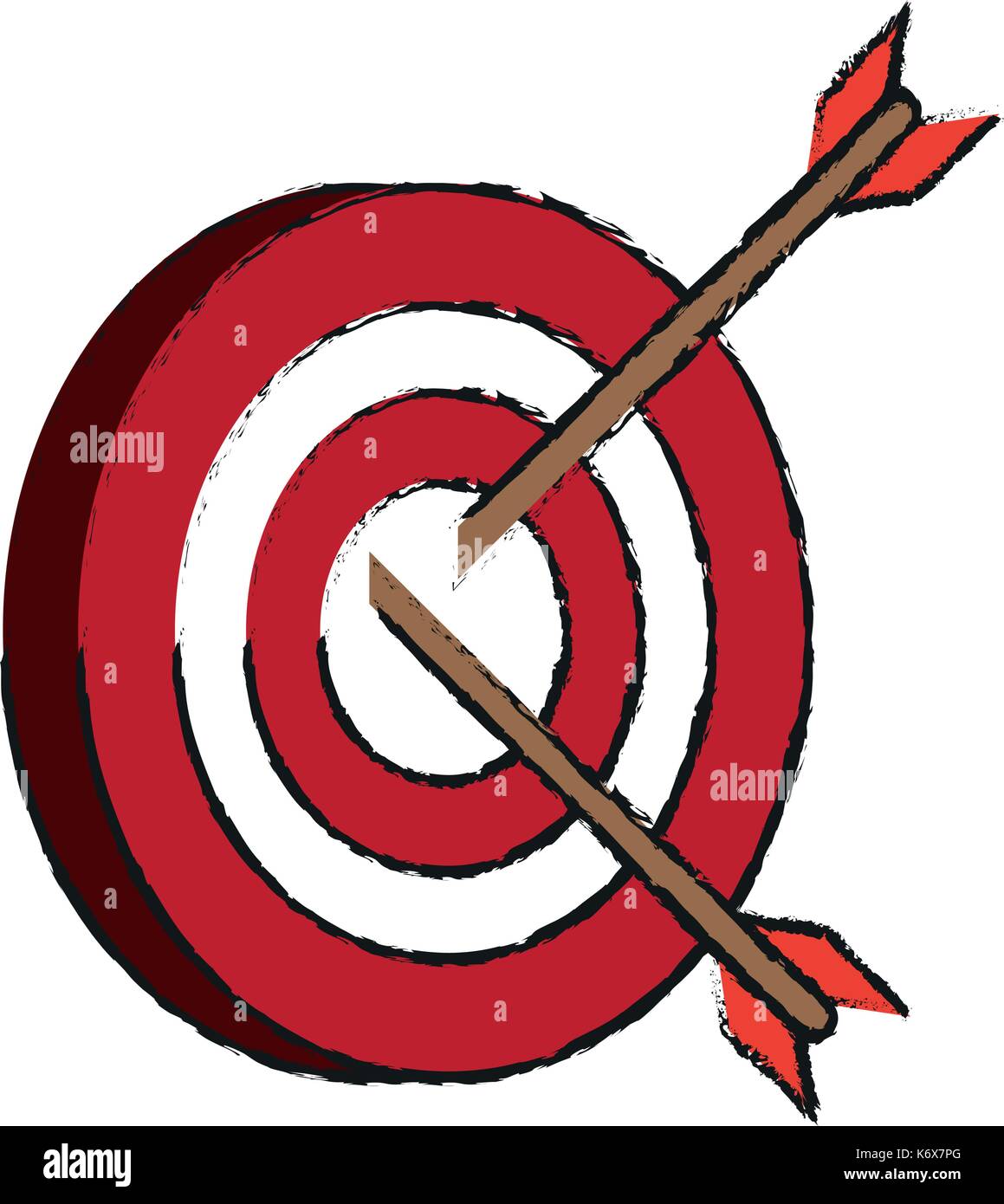 darts on bullseye icon image Stock Vector Image & Art - Alamy