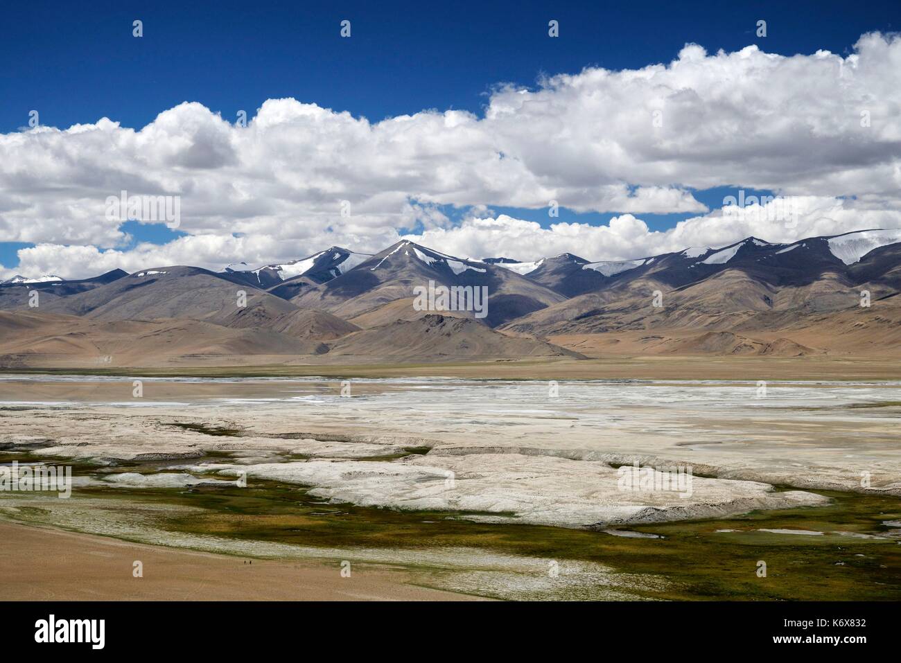 India, Jammu and Kashmir State, Himalaya, Ladakh, high-altitude plateau ...