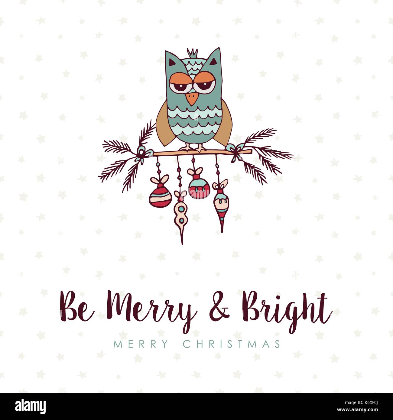 Christmas bauble vector hand Cut Out Stock Images & Pictures - Alamy