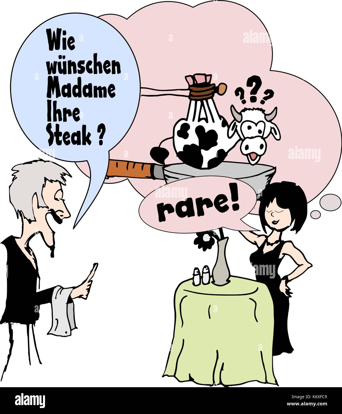 German people in restaurant Stock Vector Images - Alamy