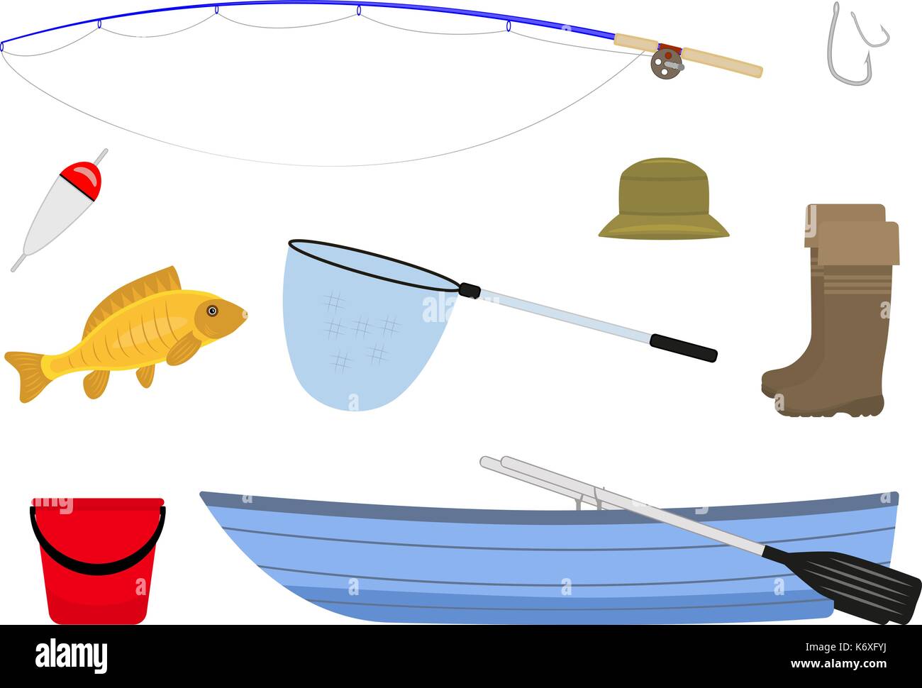 Rubber waders isolated Stock Vector Images - Alamy