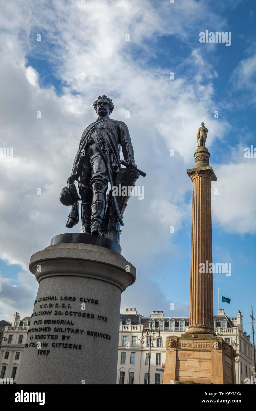 Statue of Lord Clyde in George Square Glasgow Stock Photo - Alamy