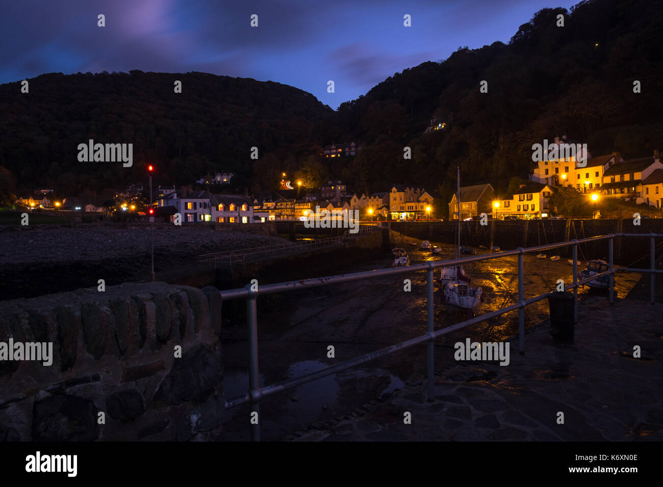 Lynmouth harbour lights hi-res stock photography and images - Alamy
