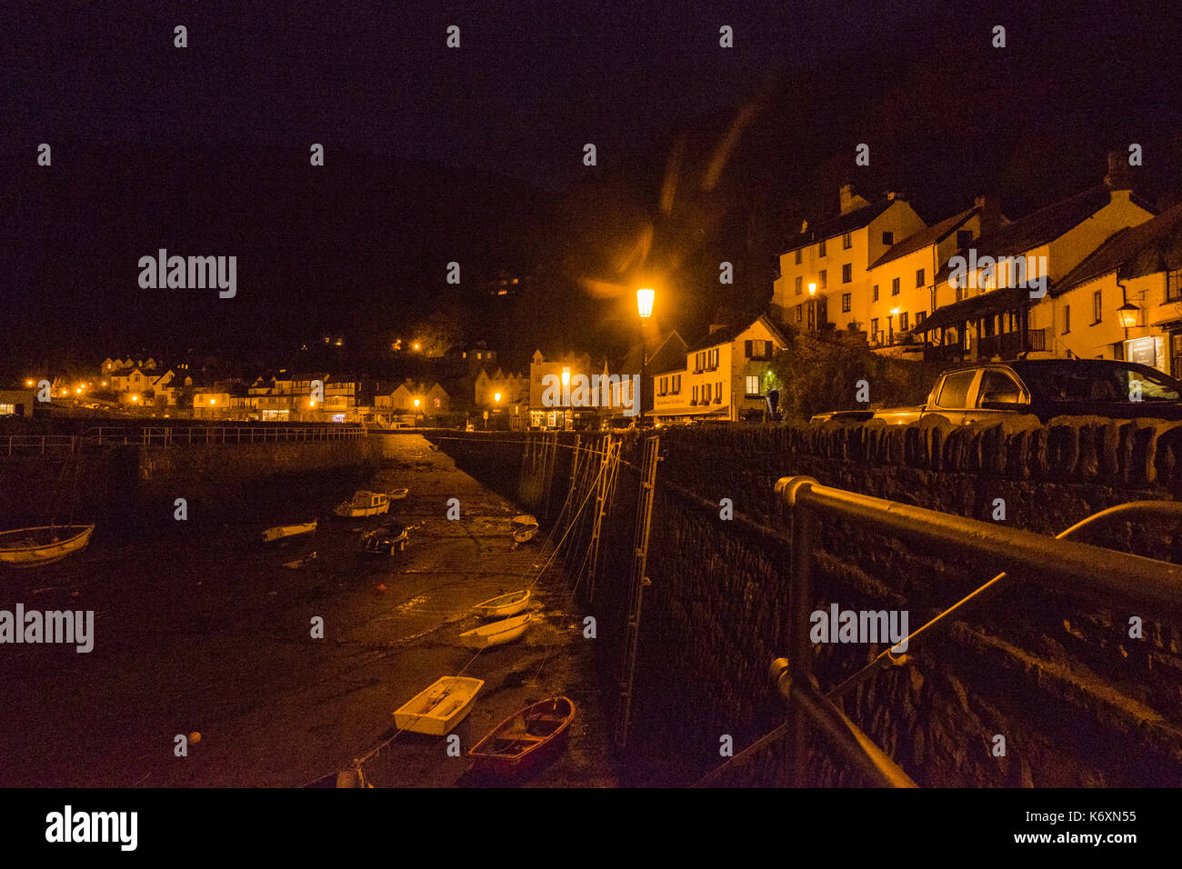 Lynmouth harbour lights hi-res stock photography and images - Alamy