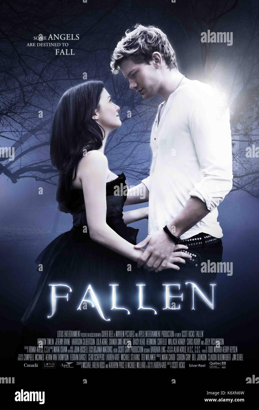FALLEN, Canadian poster, l-r: Addison Timlin, Jeremy Irvine, 2016 ...