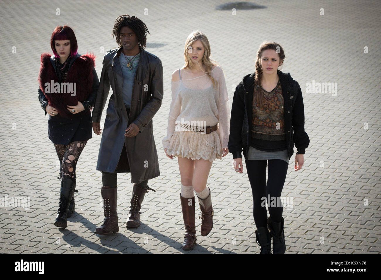 FALLEN, l-r: Sianoa Smit-McPhee, Malachi Kirby, Hermione Corfield ...