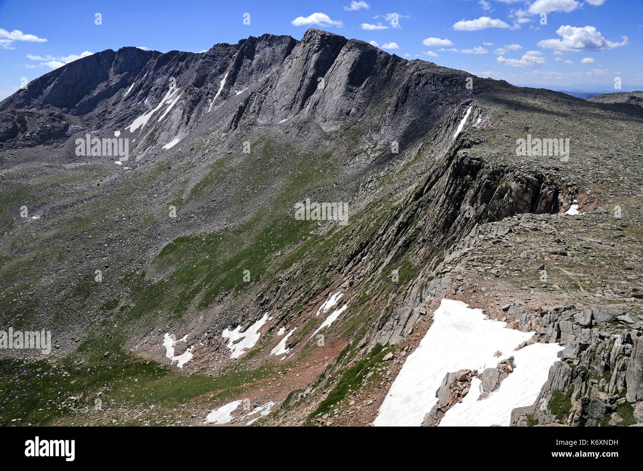 Colorado 14er Mount Evans and Beautiful Alpine landscape in Rocky ...