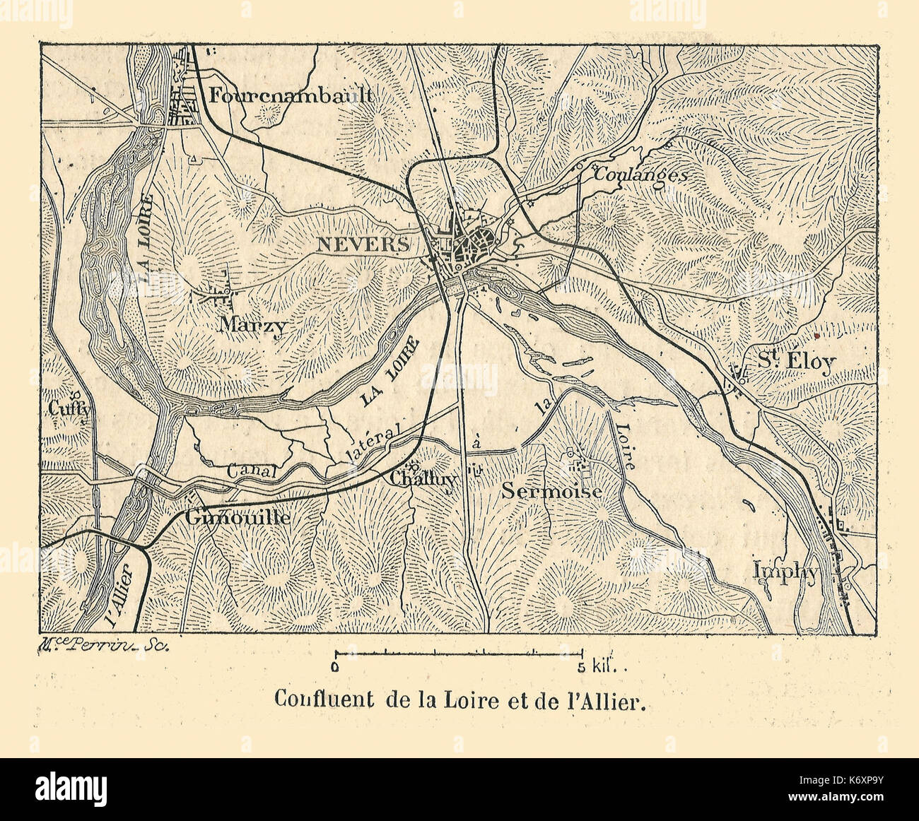 Map allier france hi-res stock photography and images - Alamy