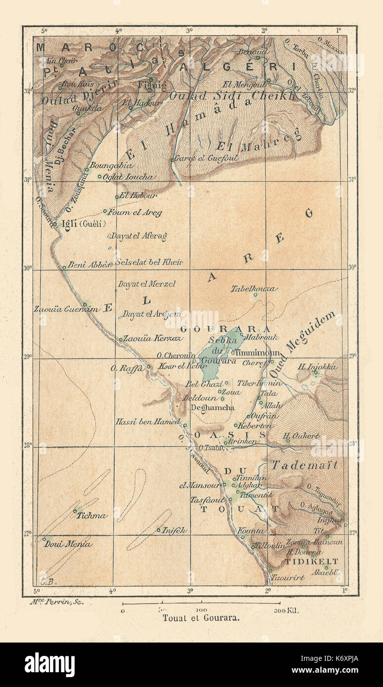 France & Colonies 1894 Touat & Gourara Stock Photo - Alamy