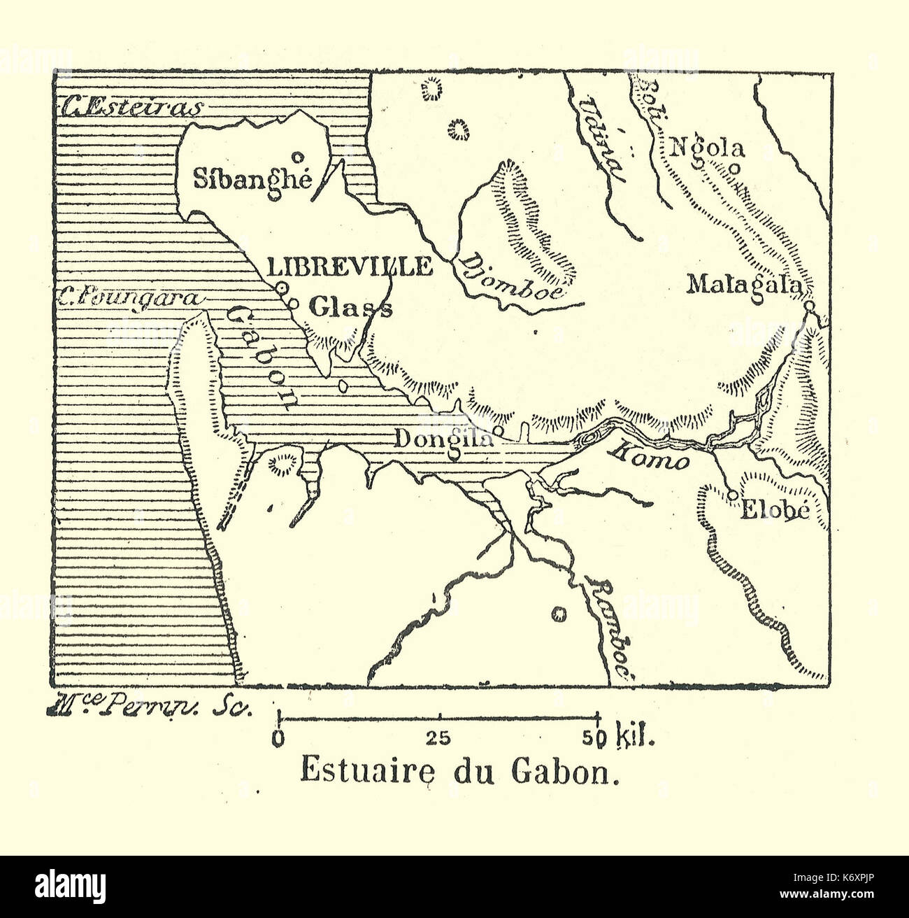 France & Colonies 1894 estuaire du Gabon Stock Photo - Alamy