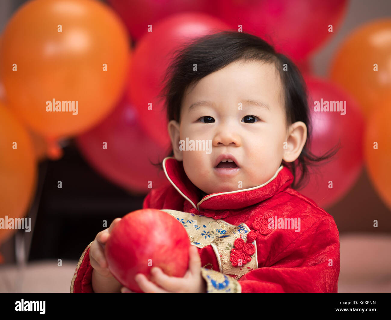 Asian baby girl celebrate her first birthday Stock Photo - Alamy