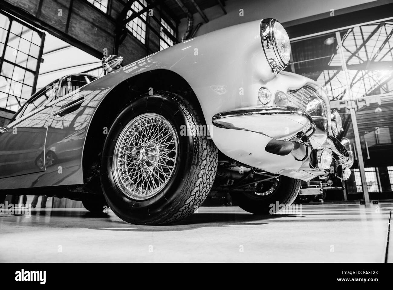 vintage transport retro car. Beautiful Exhibition Transport Stock Photo ...