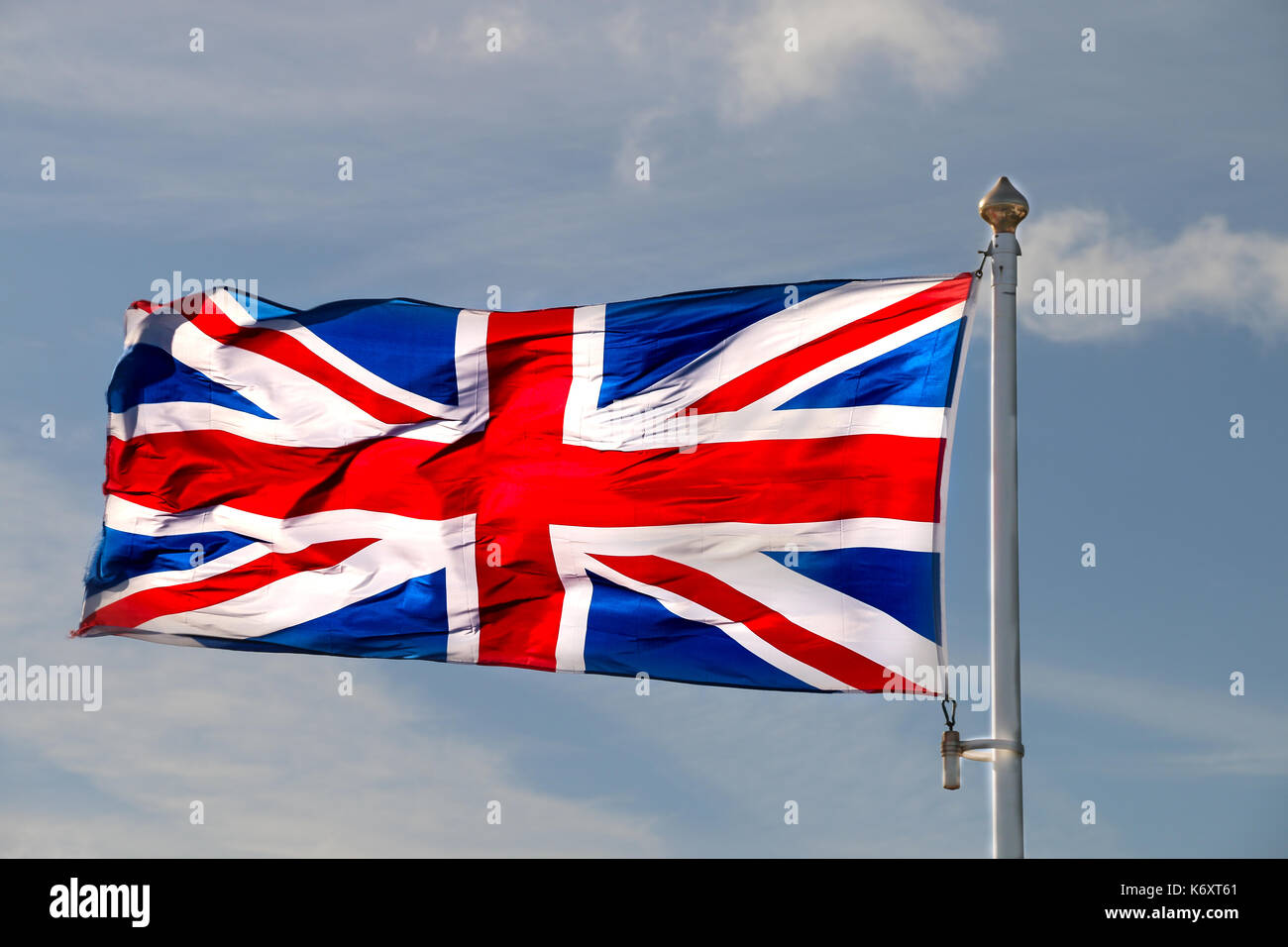 Union jack flag pole hi-res stock photography and images - Alamy