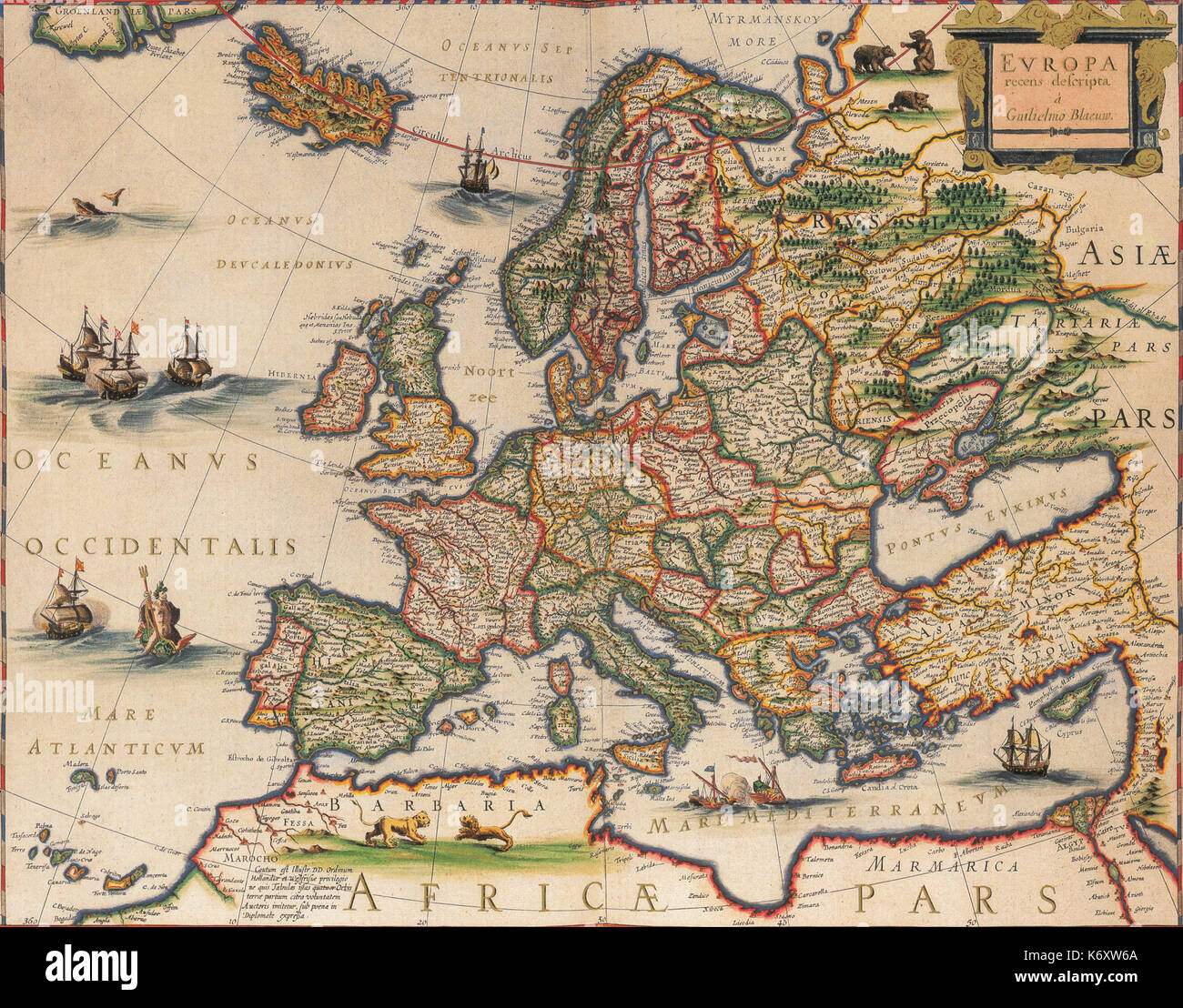 Blaeu map of europe hi-res stock photography and images - Alamy