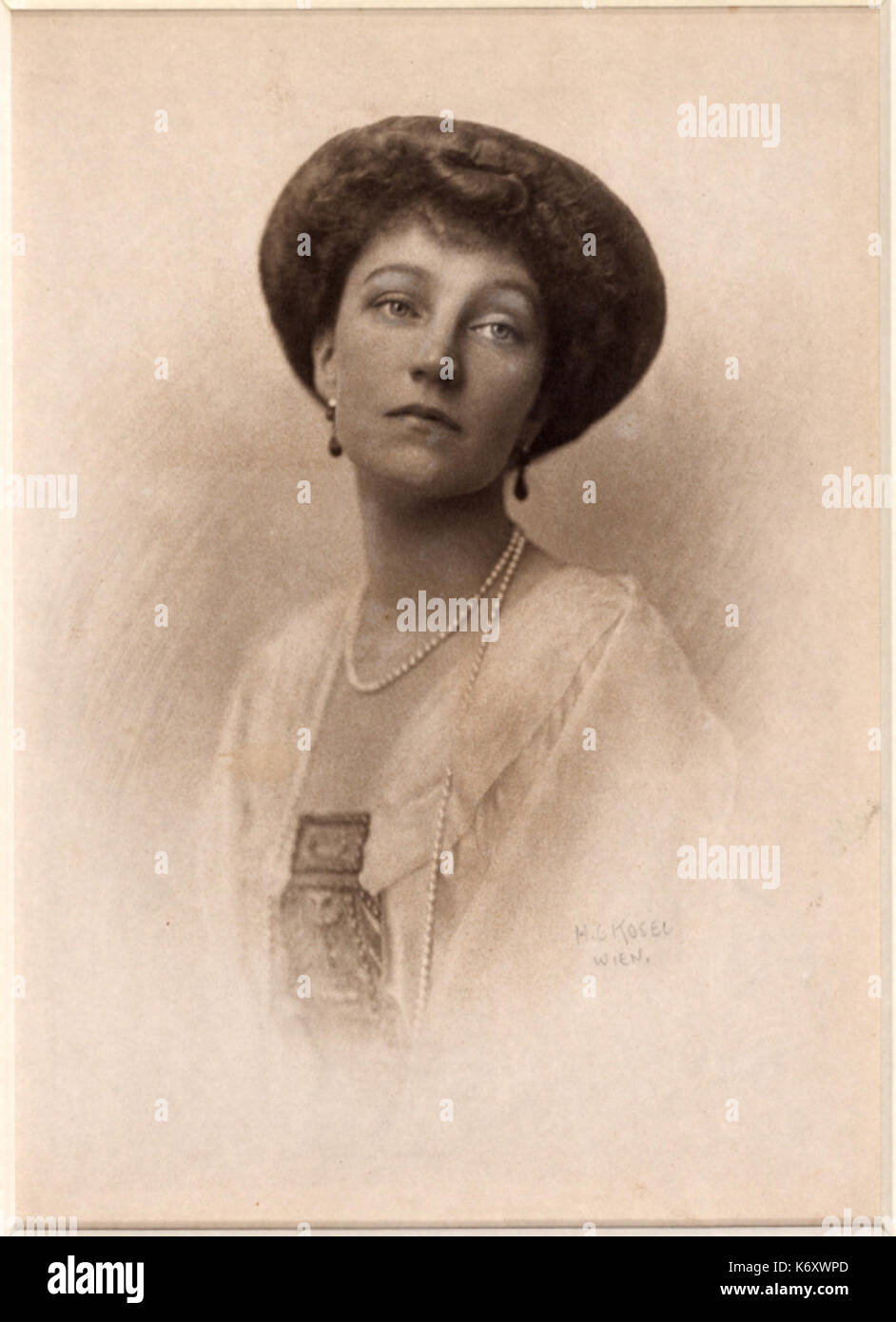 This portrait of Elisabeth Maria of Austria, dated 1883, captures the ...