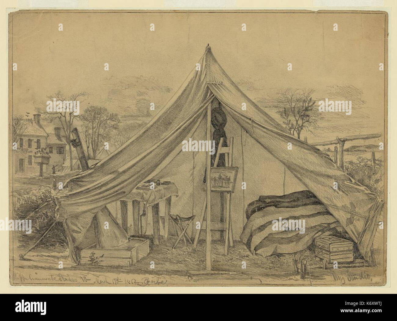 Edwin Forbes wartime studio Stock Photo - Alamy