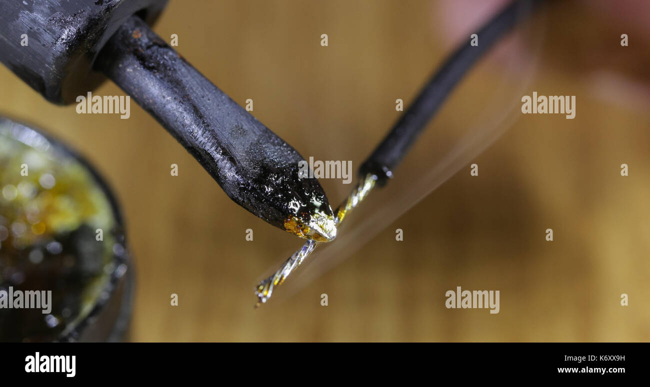 Soldering copper wires hi-res stock photography and images - Alamy