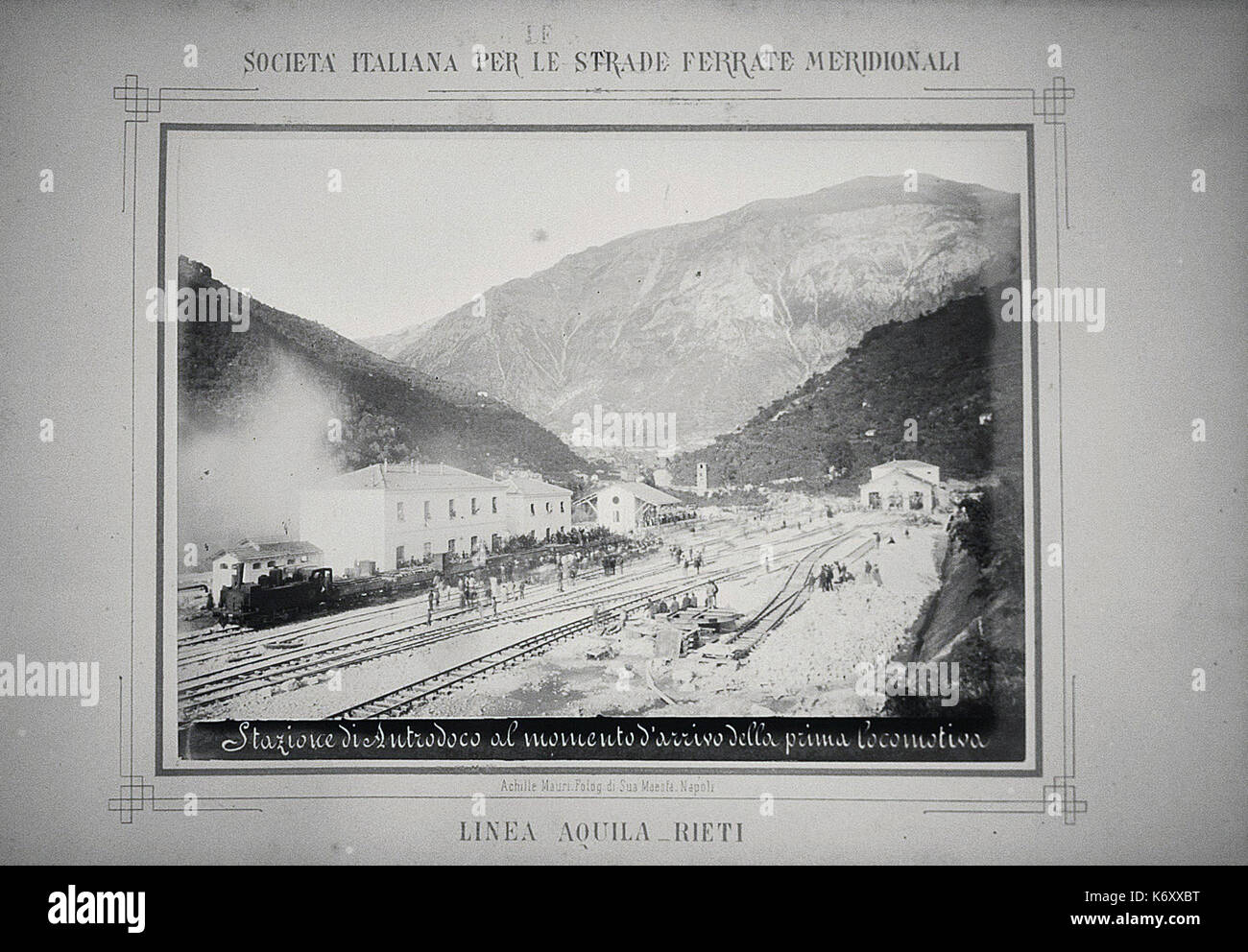 Ferrovia Terni Rieti L'Aquila (1883) 13 Arrivo della prima locomotiva ...