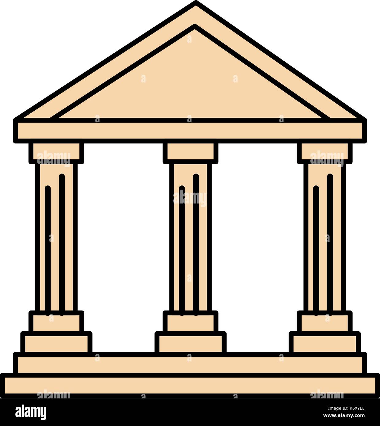 building with columns icon Stock Vector Image & Art - Alamy