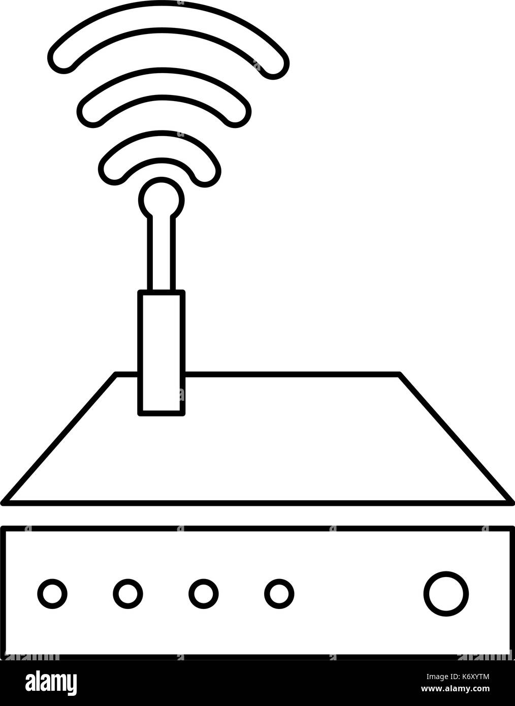 router wifi isolated icon Stock Vector Image & Art - Alamy